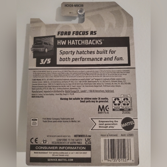 Hot Wheels | Toys | Ford Focus Rs Baby Blue Hot Wheels Hatchbacks ...